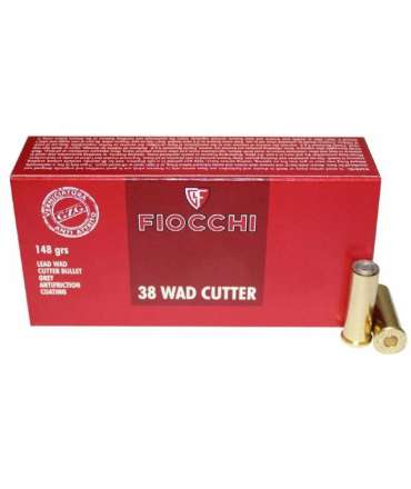 CARTOUCHES FIOCCHI 38SP WAD CUTTER 148 GRS - Elite Gun Shop